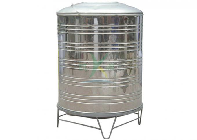 Round Insulated Stainless Steel Water Tank / 304 Cold Water Storage ...
