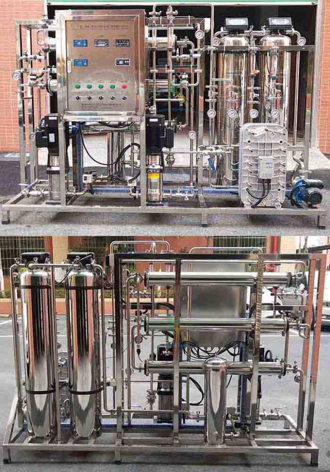 250L/H RO EDI Machine For Dialysis / Distill Water With Sand Carbon ...